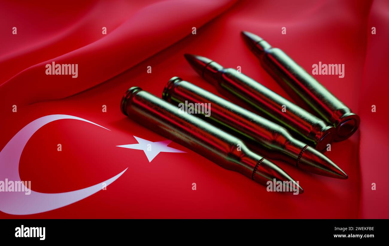Concept background about Turkiye military power.3d rendering Stock ...