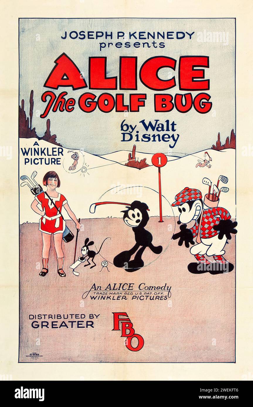 Walt Disney's Alice the Golf Bug (FBO, 1927) An Alice Comedy, Winkler ...