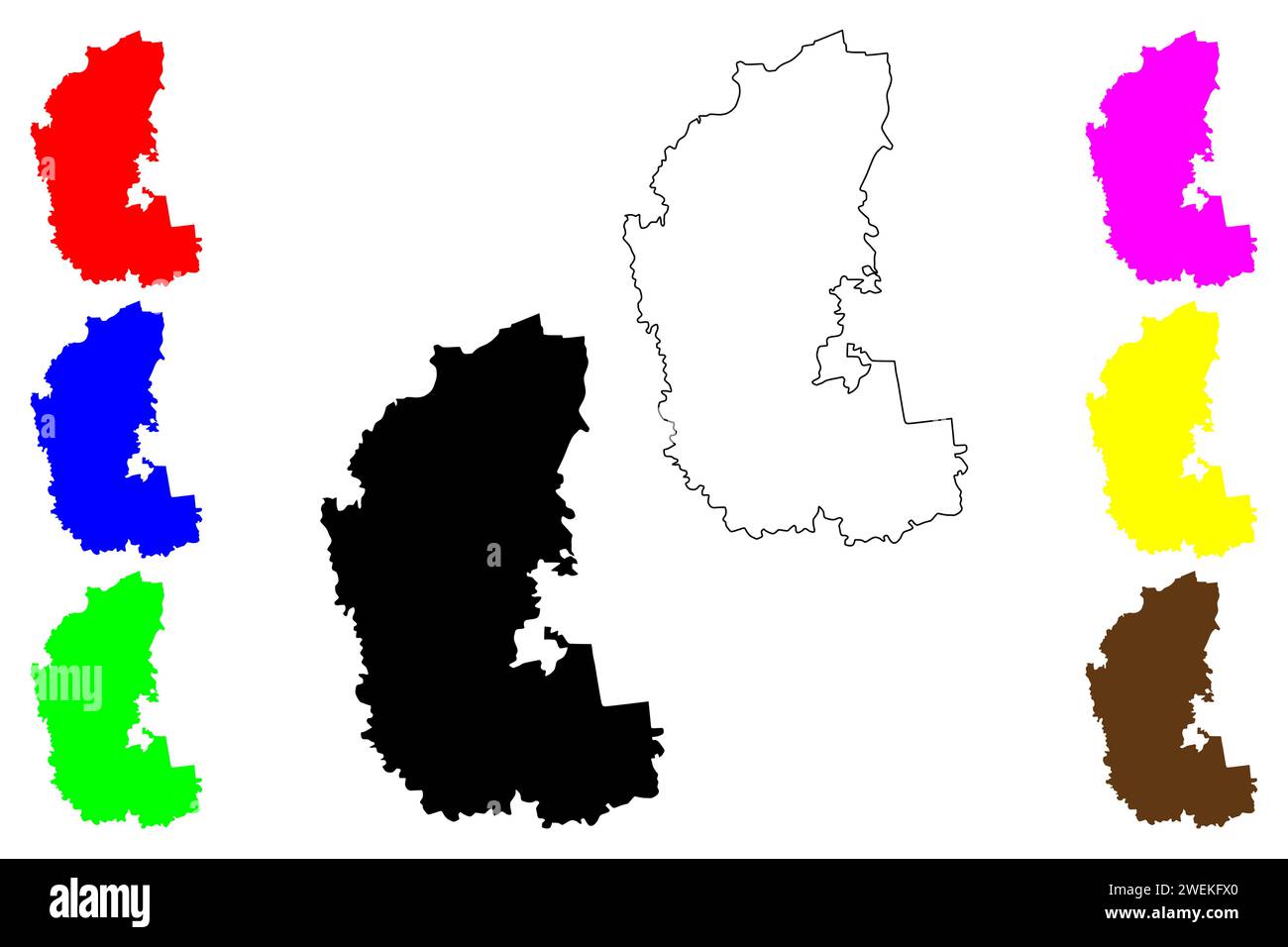 Outline map of daqing Cut Out Stock Images & Pictures - Alamy