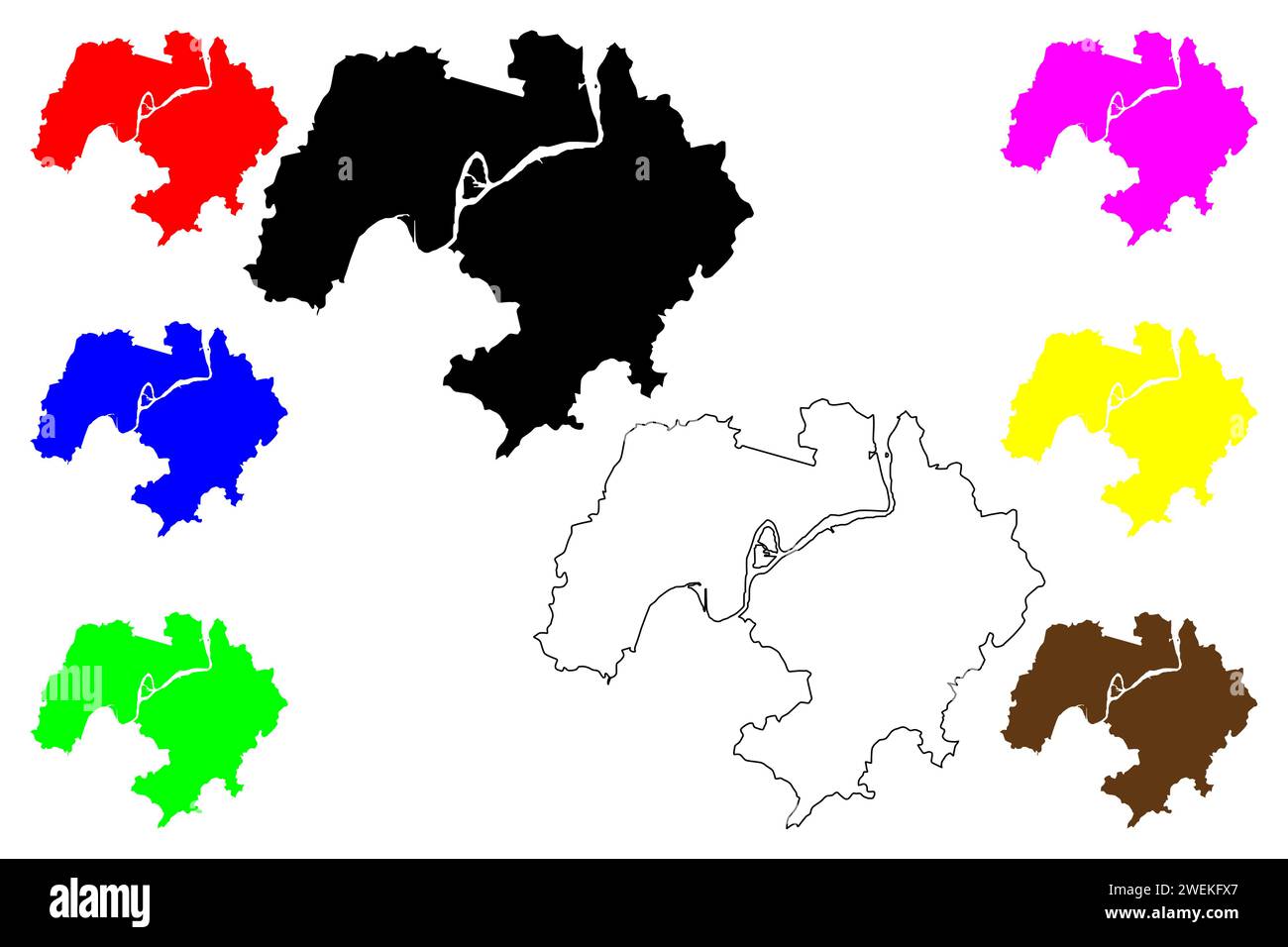 Wuhu map Cut Out Stock Images & Pictures - Alamy