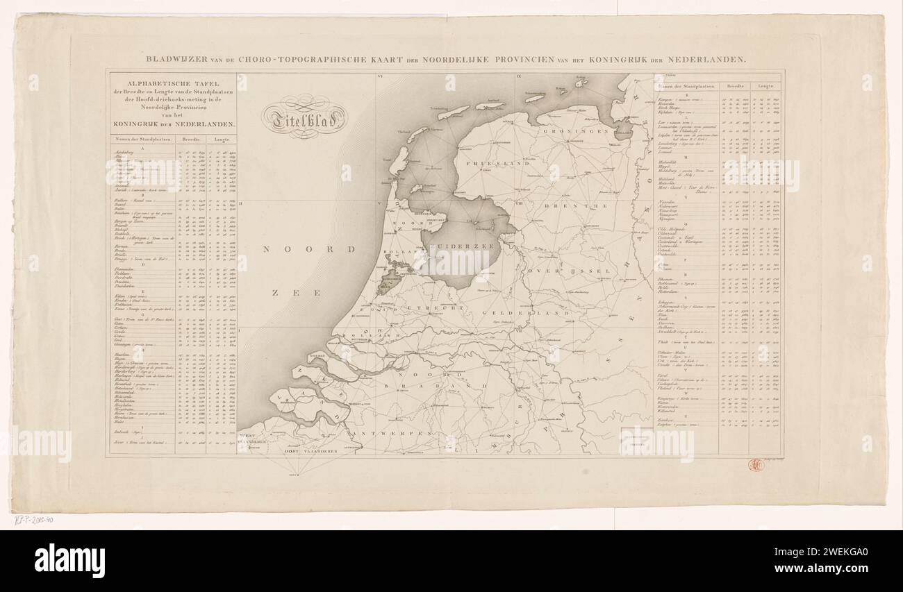Map of the northern provinces of the Kingdom of the Netherlands, c ...