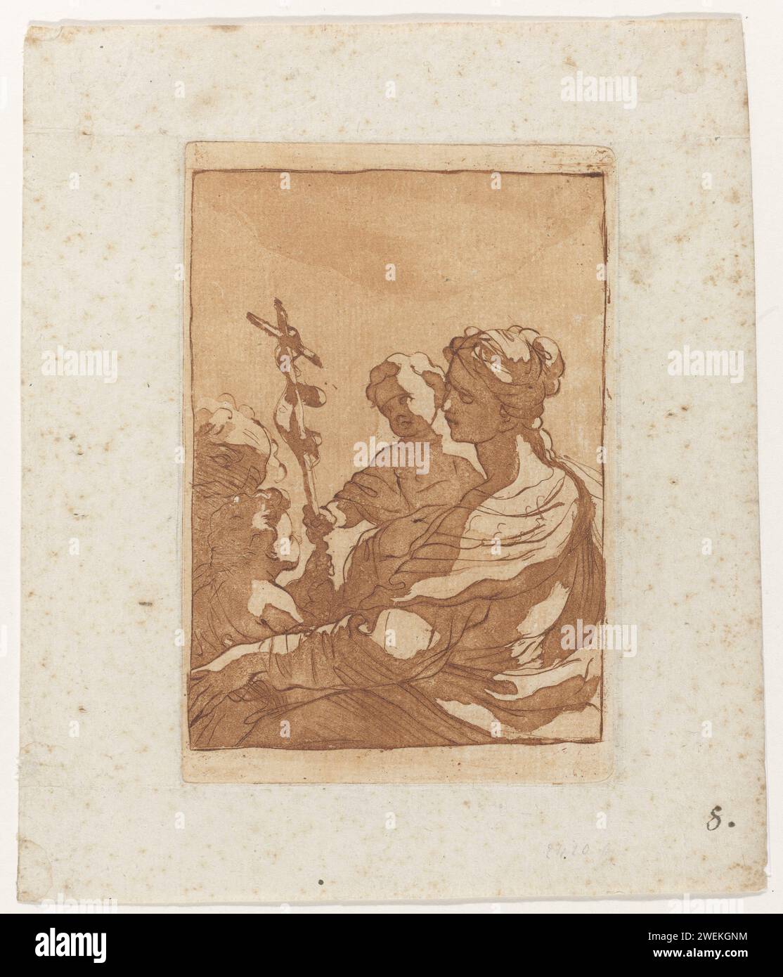 Holy family with the young Johannes de Boper, 1744 - 1802 print Mary ...