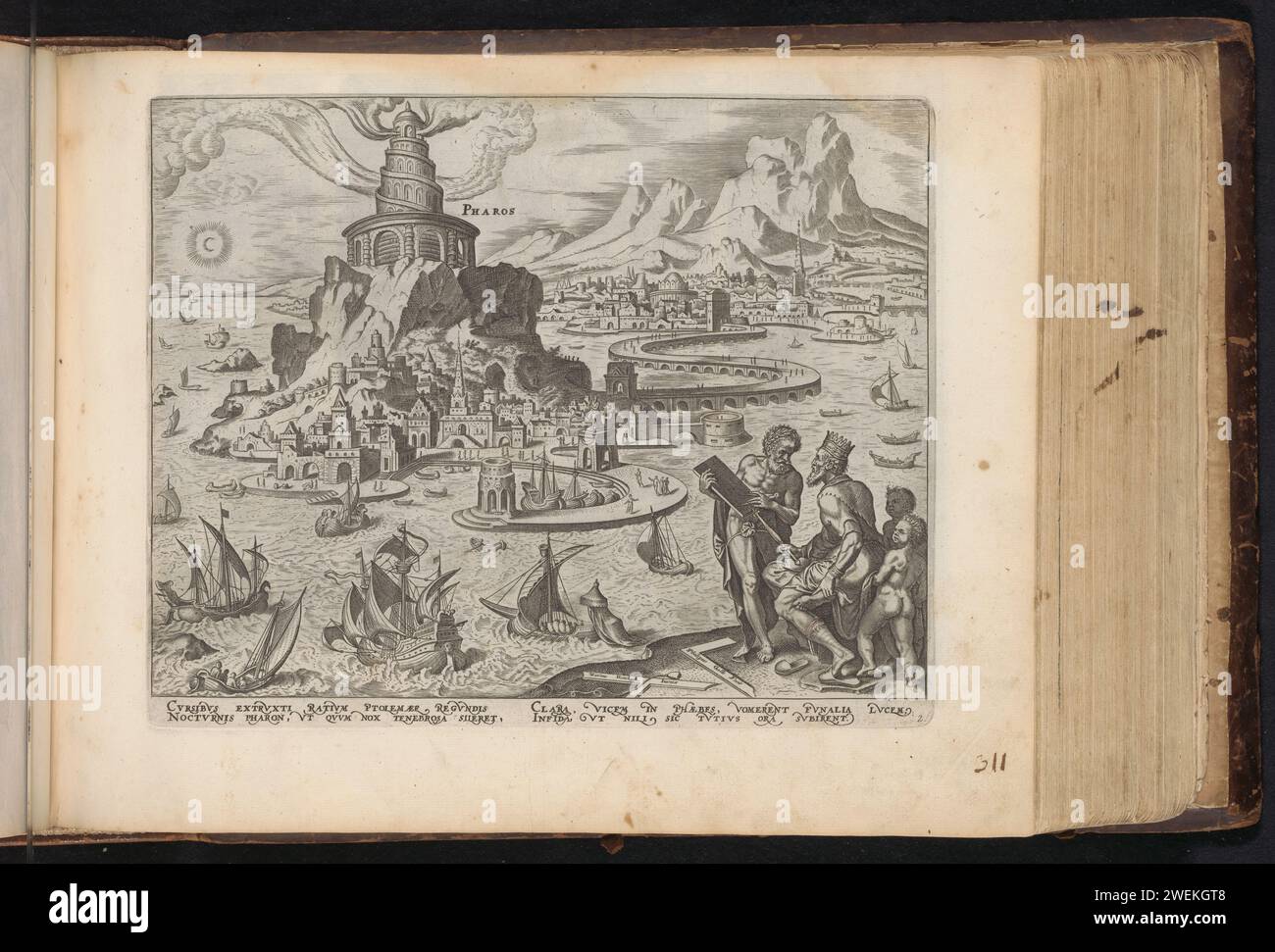 Lighthouse of Alexandria, Philips Galle, After Maarten van Heemskerck ...