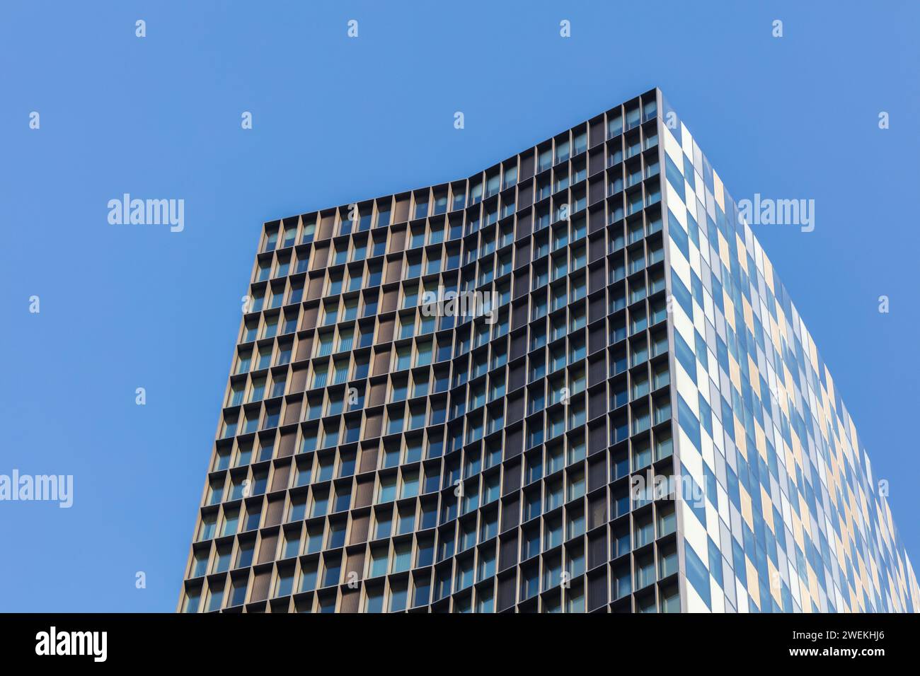 Image of the higher levels of The Blade residential tower in Manchester ...