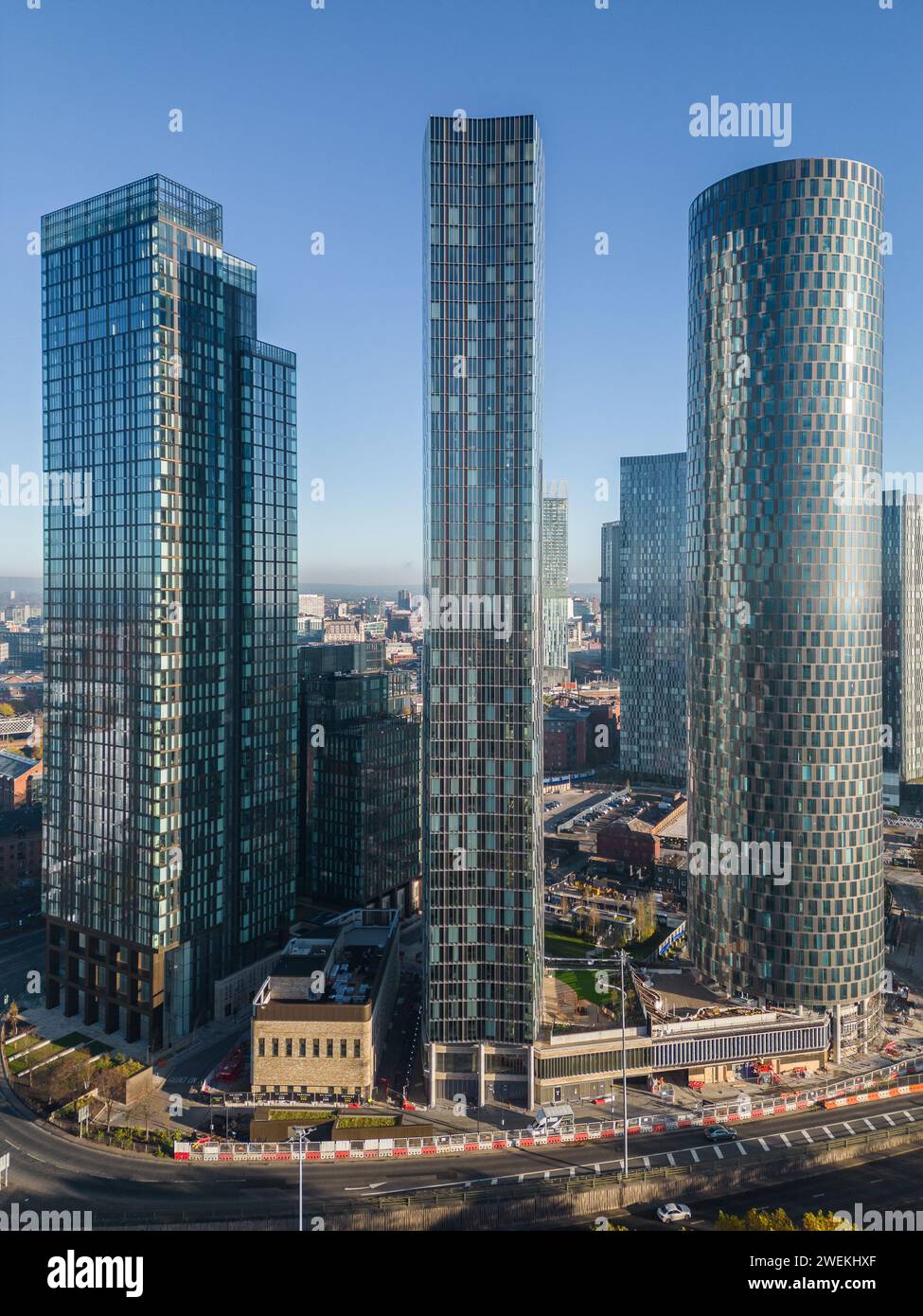 Aerial photograph of the New Jackson residential development in ...