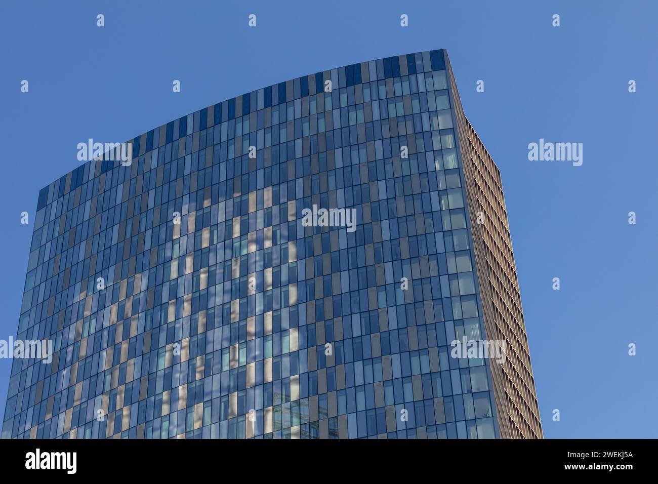 Image of the higher levels of The Blade residential tower in Manchester ...