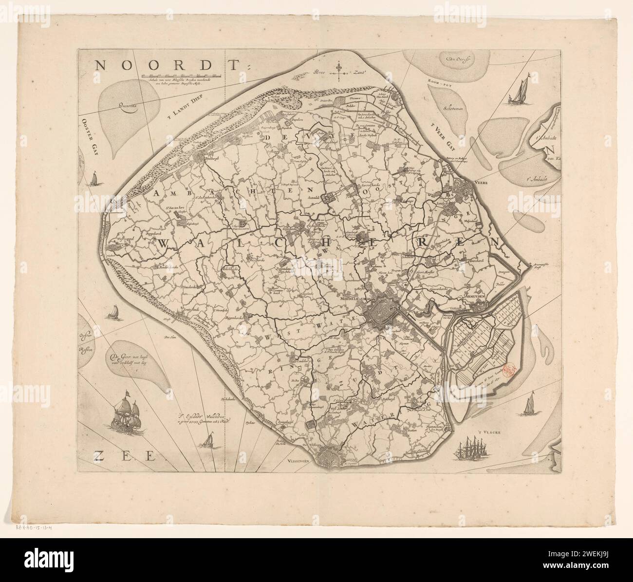 Map of walcheren hi-res stock photography and images - Alamy