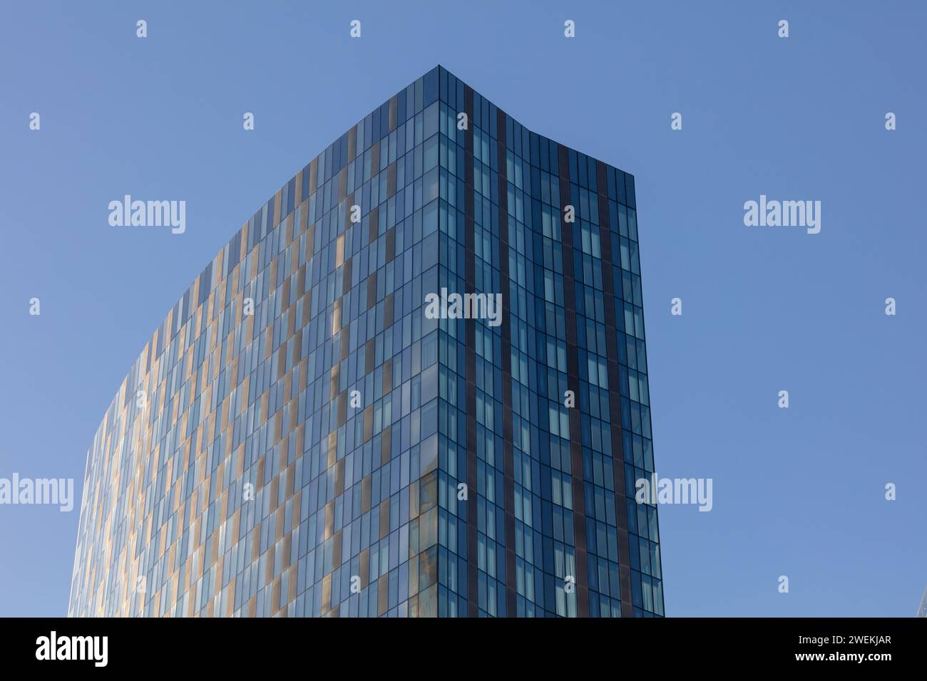 Image of the higher levels of The Blade residential tower in Manchester ...