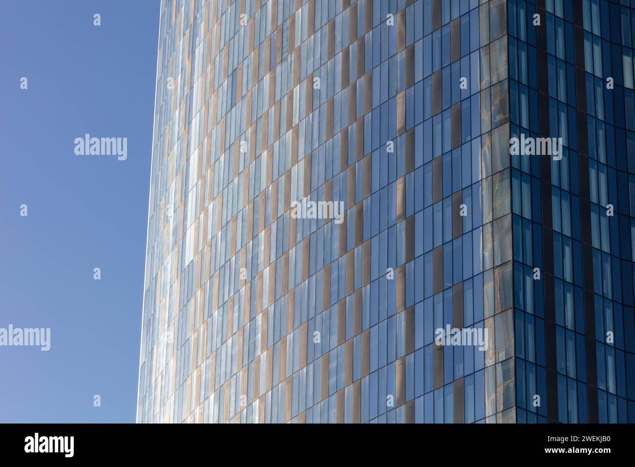 Close up image of the facade and paneling of The Blade residential ...