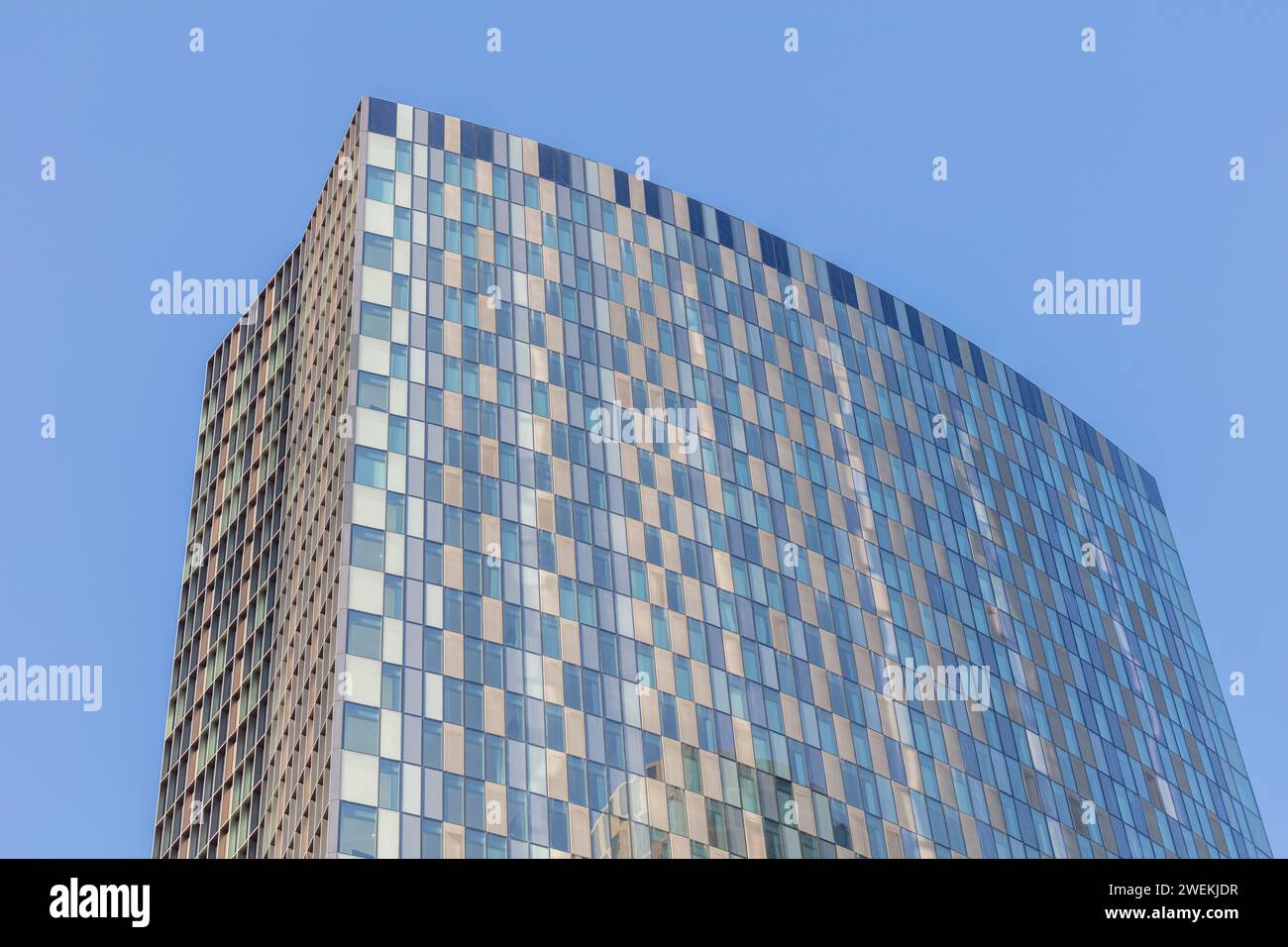 Image of the higher levels of The Blade residential tower in Manchester ...