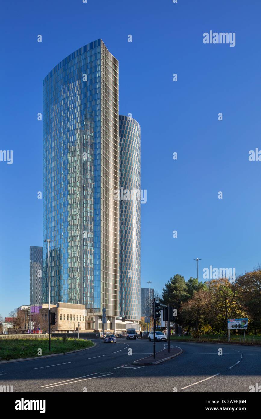 The Blade and Three60 residential towers with Crown Street Primary ...
