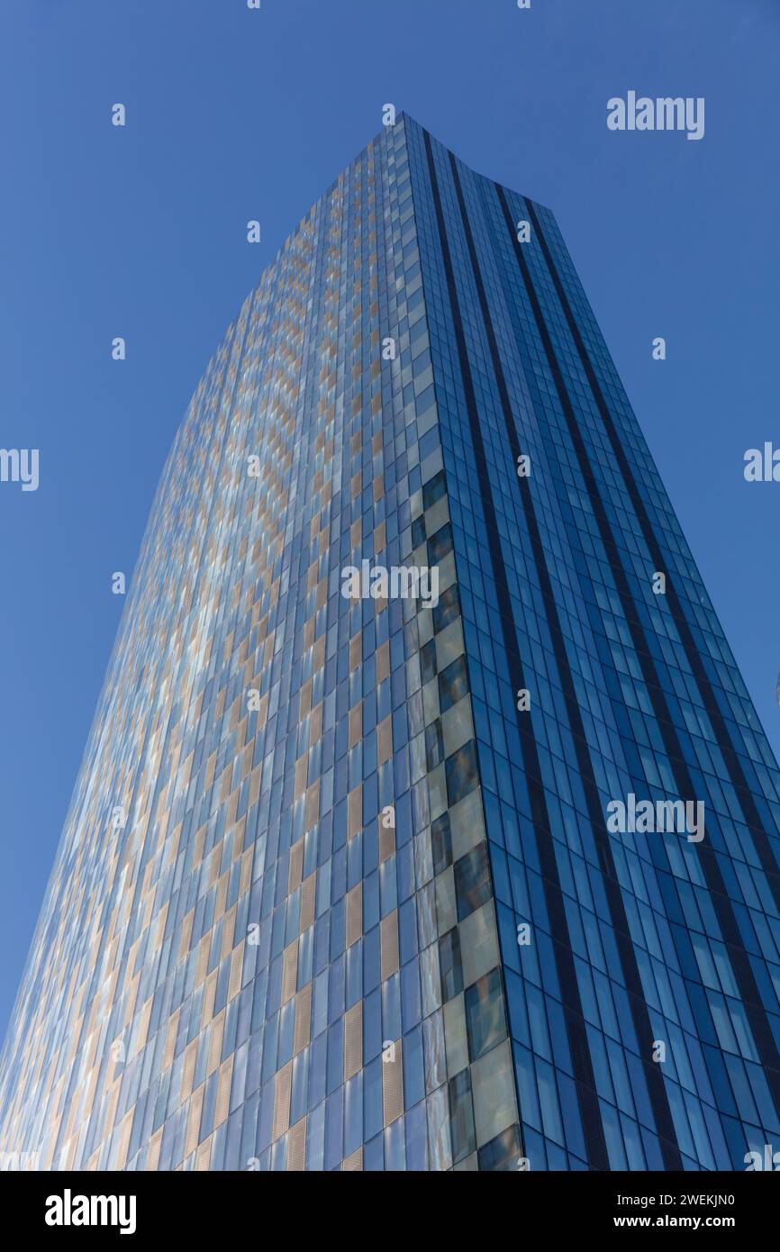 Image of the higher levels of The Blade residential tower in Manchester ...