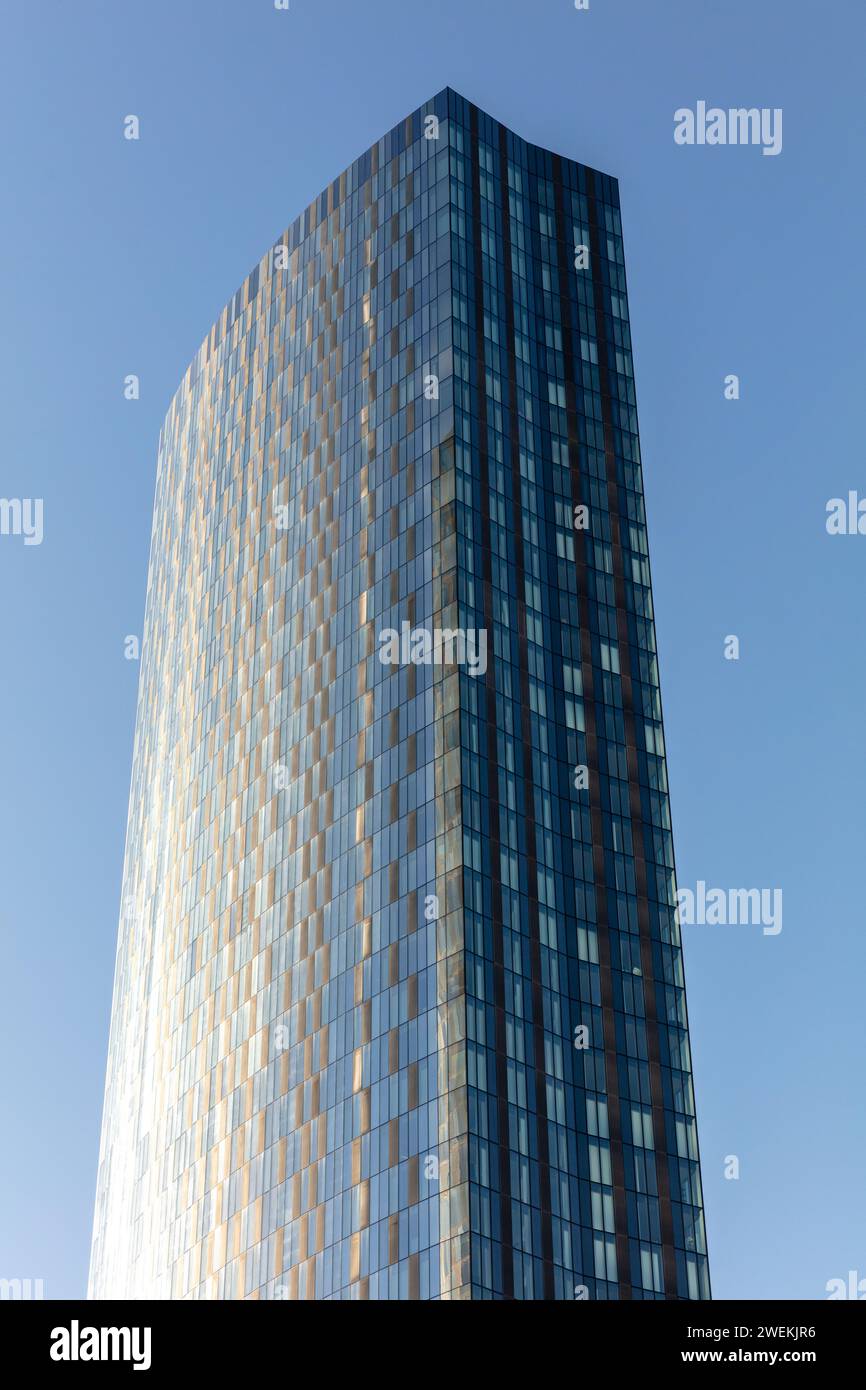 Image of the higher levels of The Blade residential tower in Manchester ...