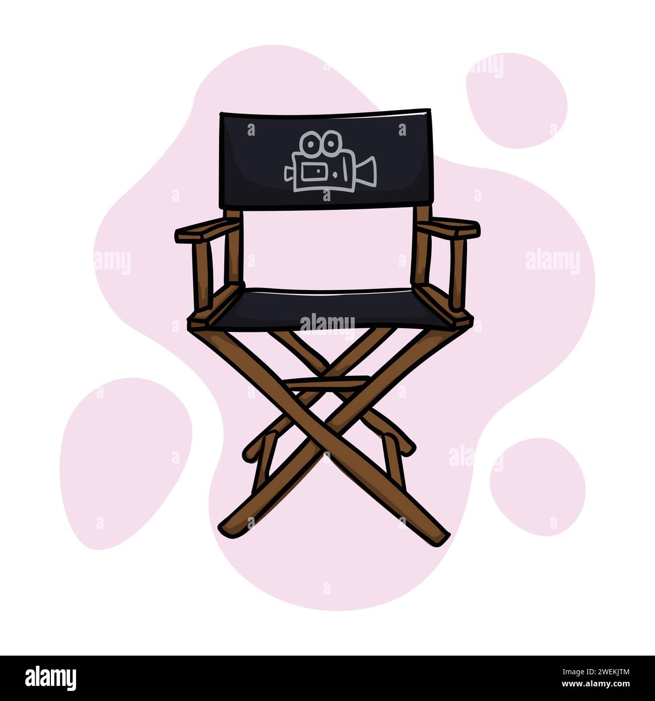Hand drawn film director's chair Stock Vector Image & Art - Alamy