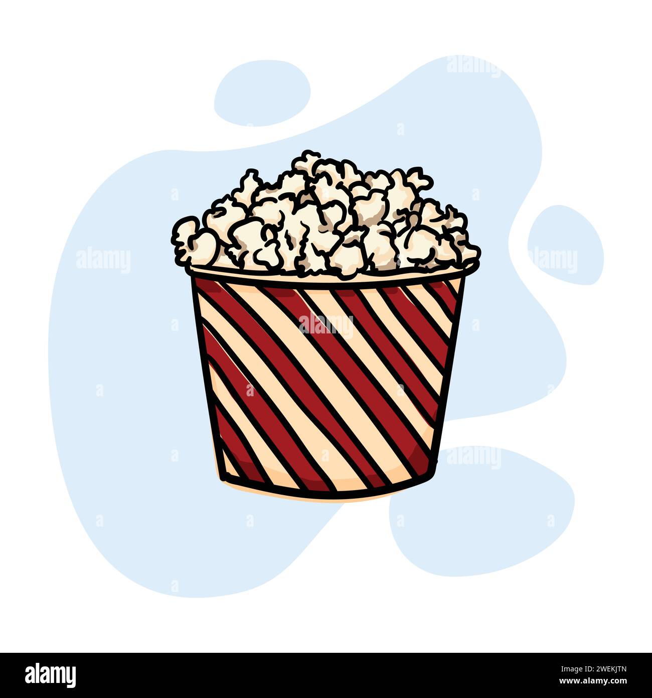 Cardboard cup popcorn icon Cut Out Stock Images & Pictures - Alamy