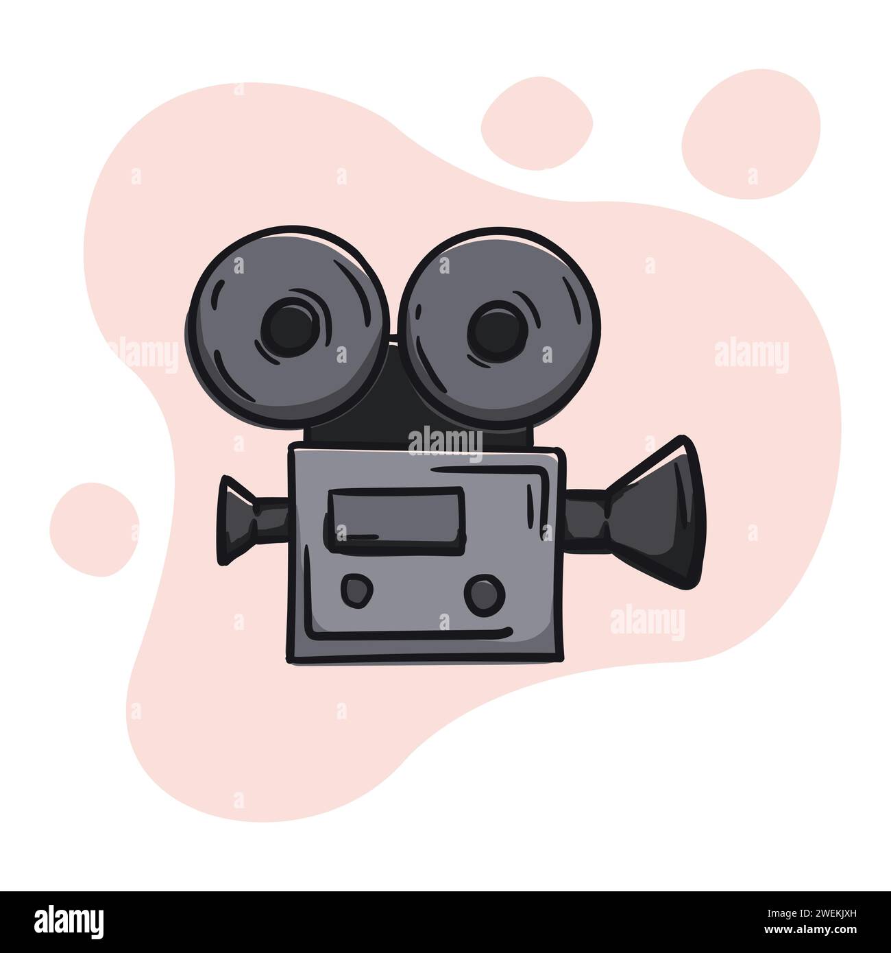 Filming camera actors Stock Vector Images - Alamy