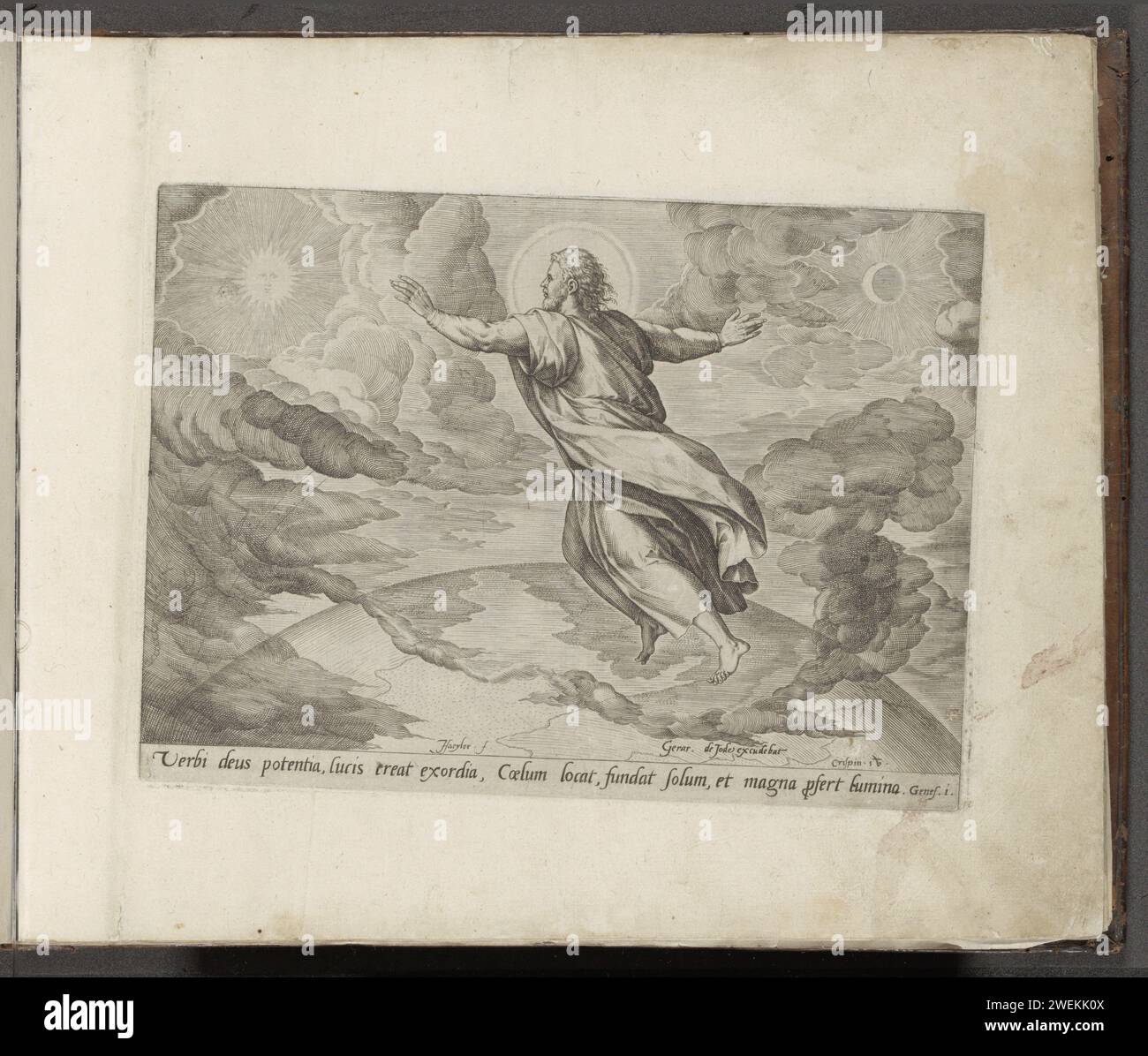 Creation of Light, 1579 print The first day of creation: God the Father ...