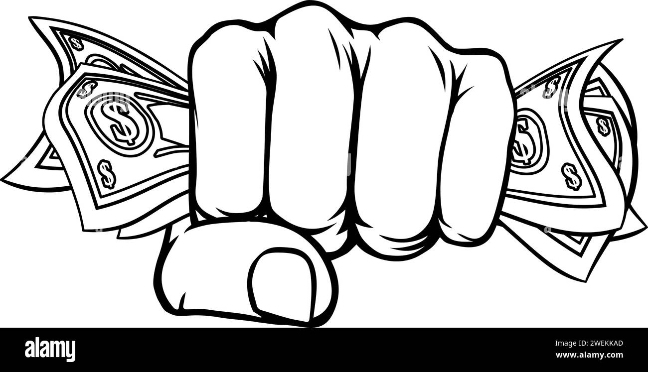 Business man money dollars cash Black and White Stock Photos & Images ...