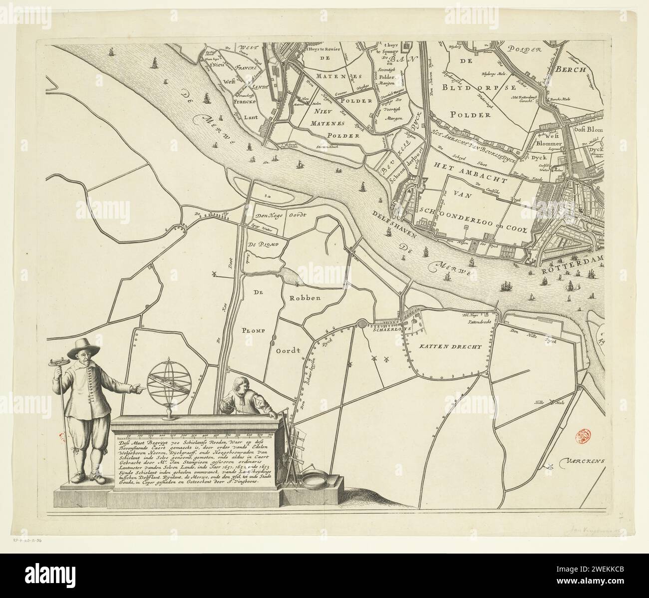 Map of the Water Board of Schieland (seventh part), Johannes VinckBoons ...