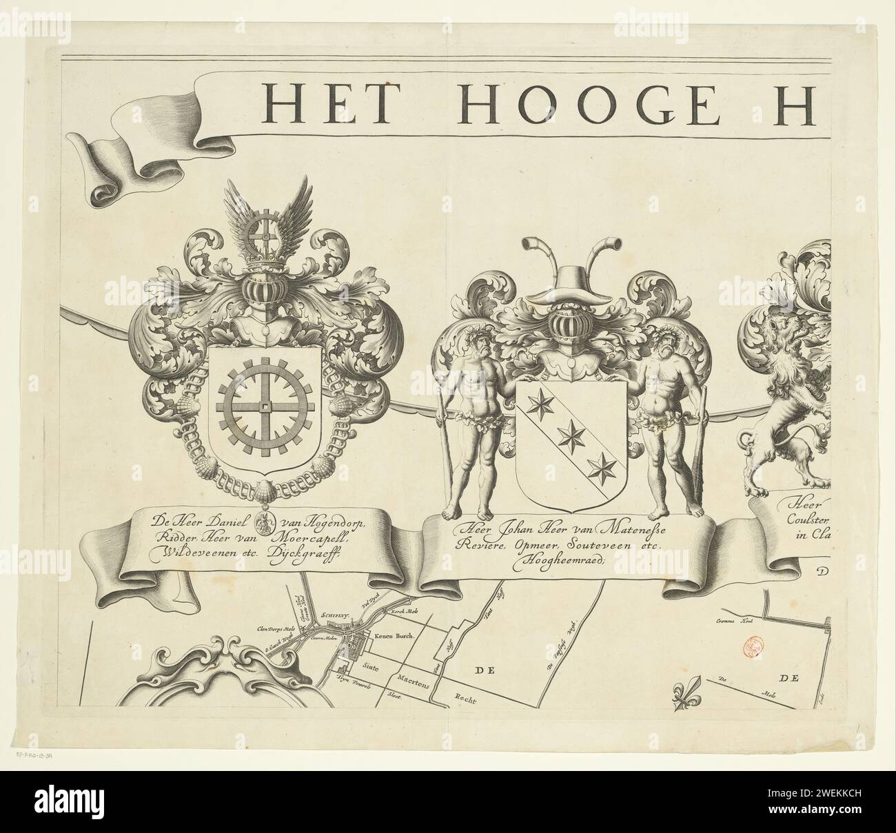 Map of the Water Board of Schieland (first part), Johannes Vinckboons ...