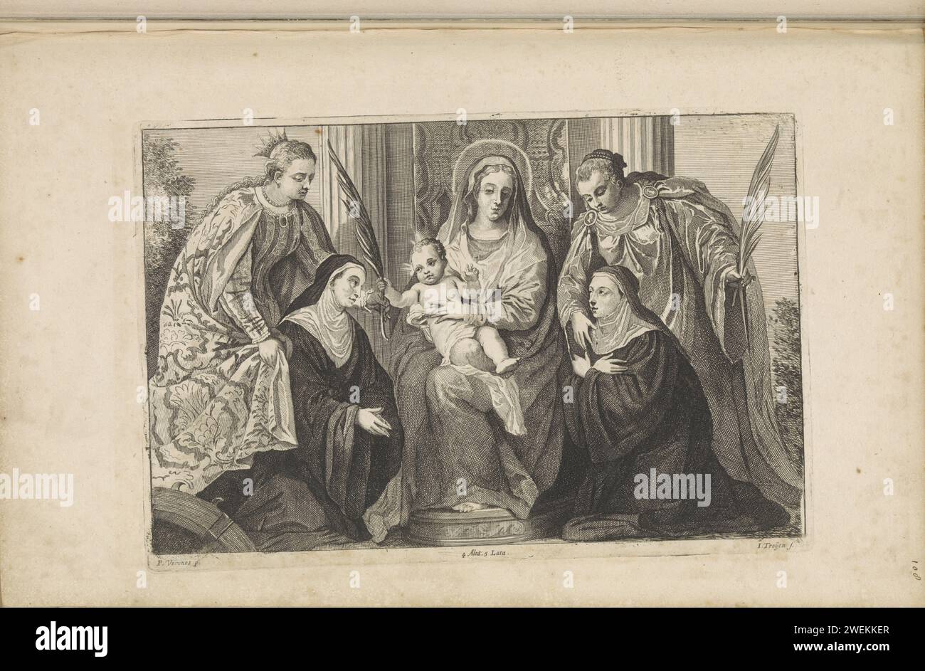Mary with the Christkind, St. Lucia, the H. Catharina of Alexandria and ...