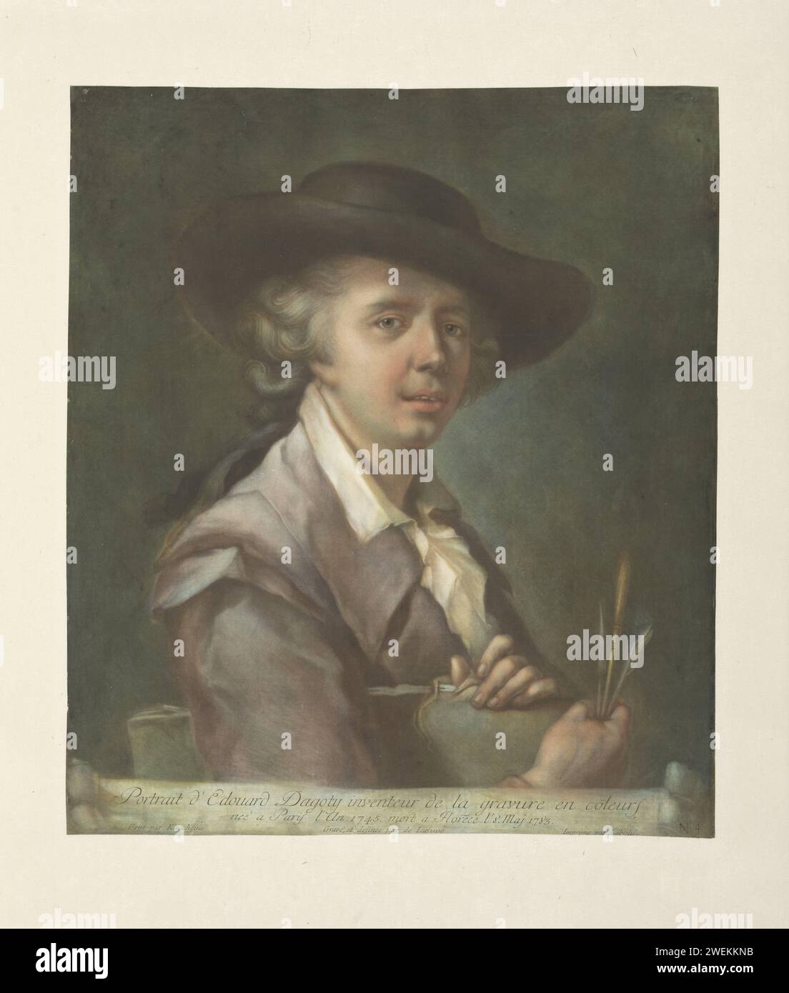 Portret Van Kuntsar Edouard Gautier The Agoty, Carlo Lasinio, After ...