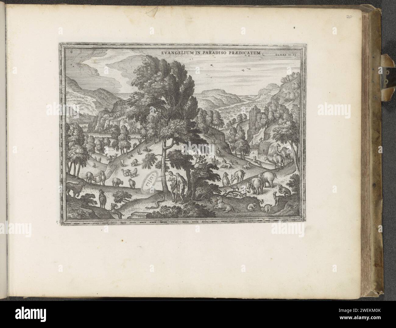 God curses the snake, 1653 - 1654 print In the midst of the animals and ...