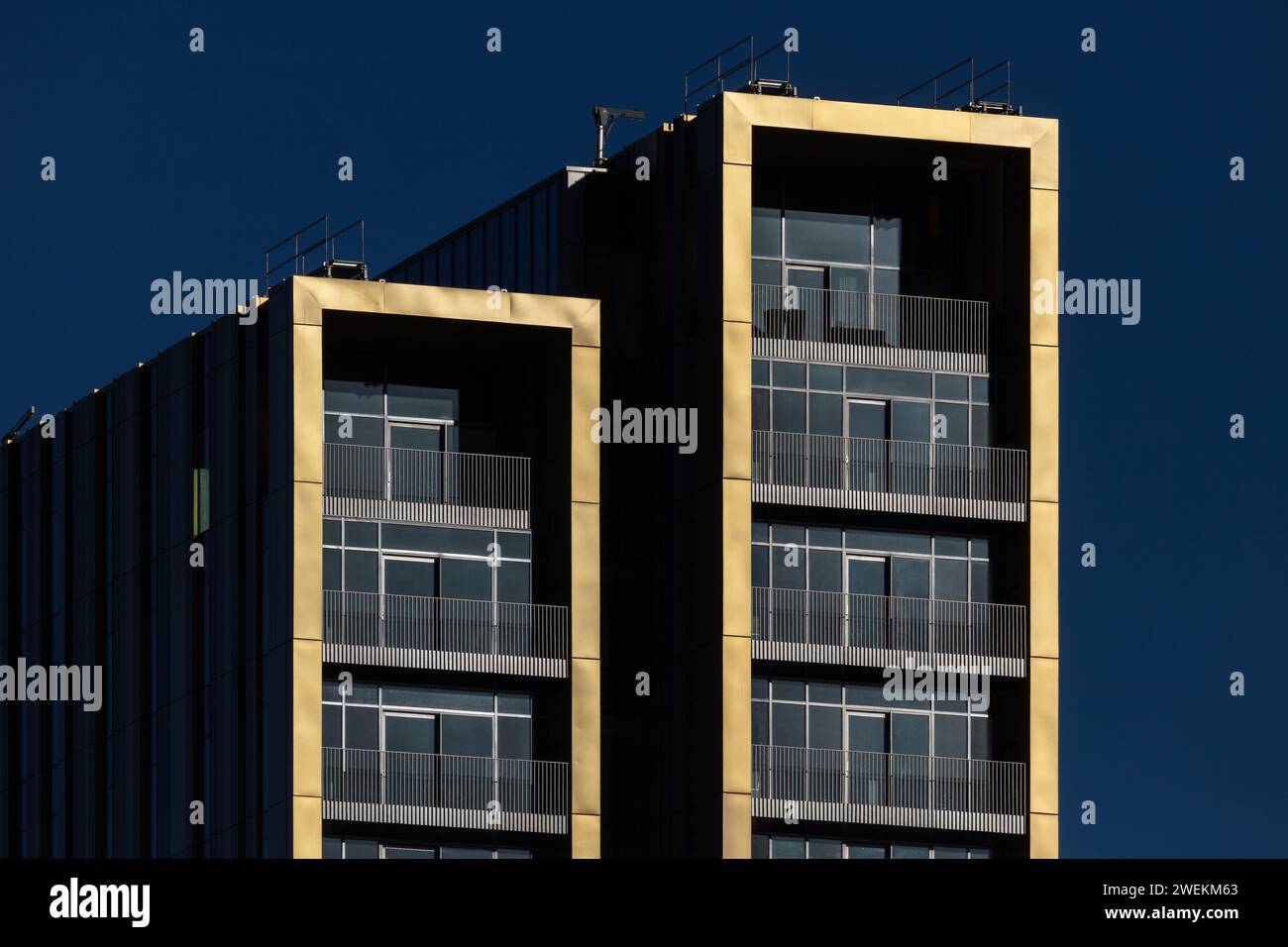 Zoomed image of the higher levels of the New Victoria residential and ...