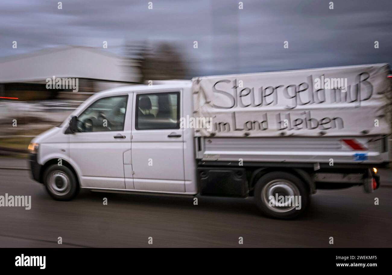 Hirrlingen Kreis Tuebingen 26.01.2024 Handwerker - Protest: Ein ...