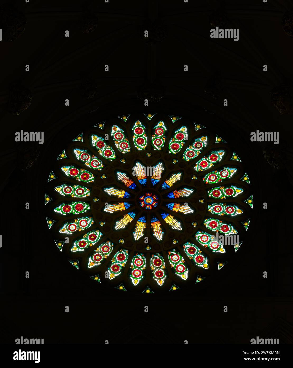 Rose Stained Glass Window Church at Martin Horvath blog