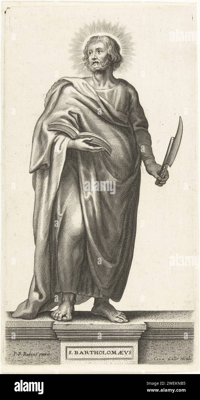 Holy Bartholomeus, Petrus Clouwet, After Peter Paul Rubens, 1639 - 1670 ...