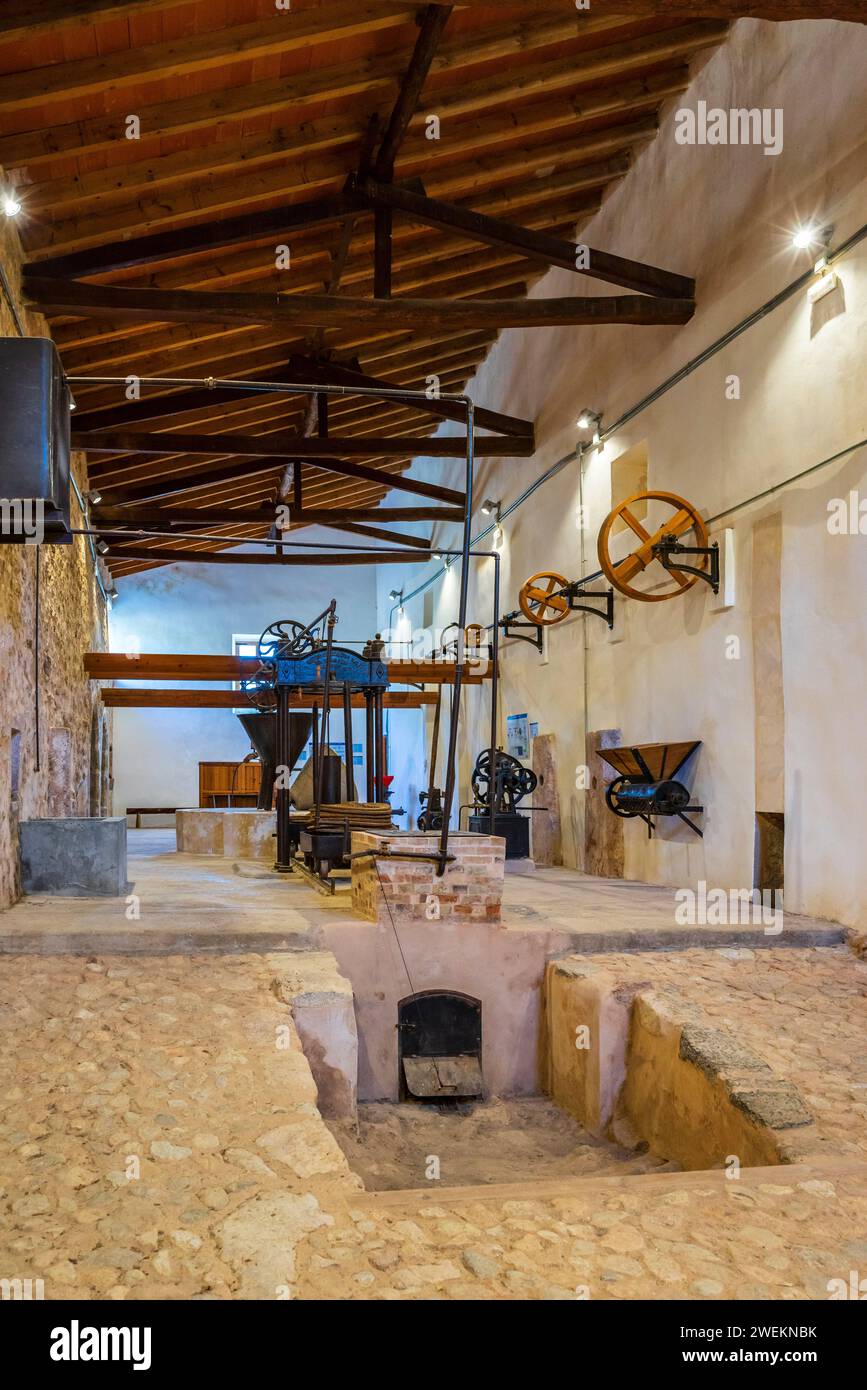 traditional olive oil production system, Galatzo house, dry stone path ...