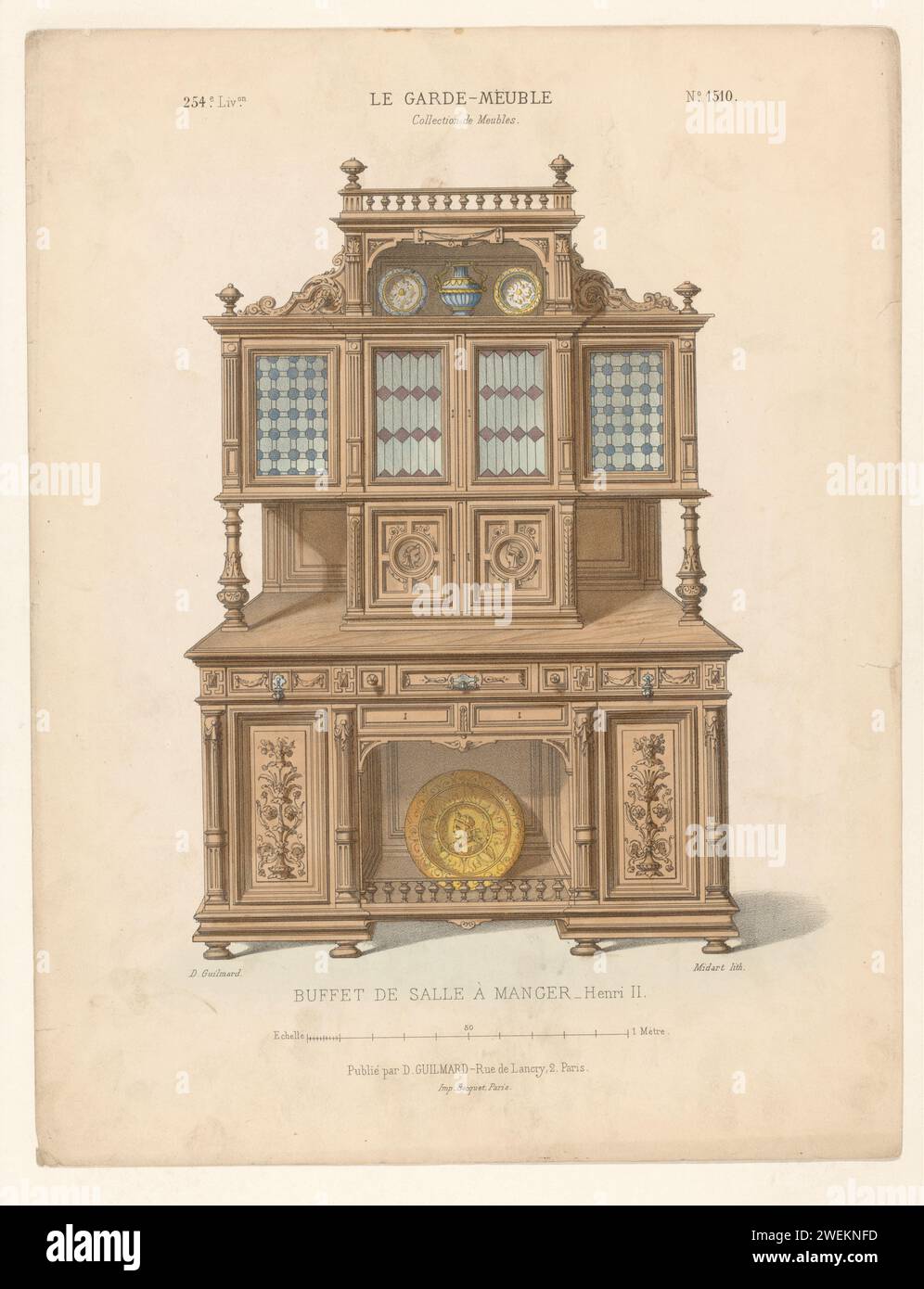 Buffet cupboard, Midart, 1839 - 1885 print A buffet cupboard in the ...