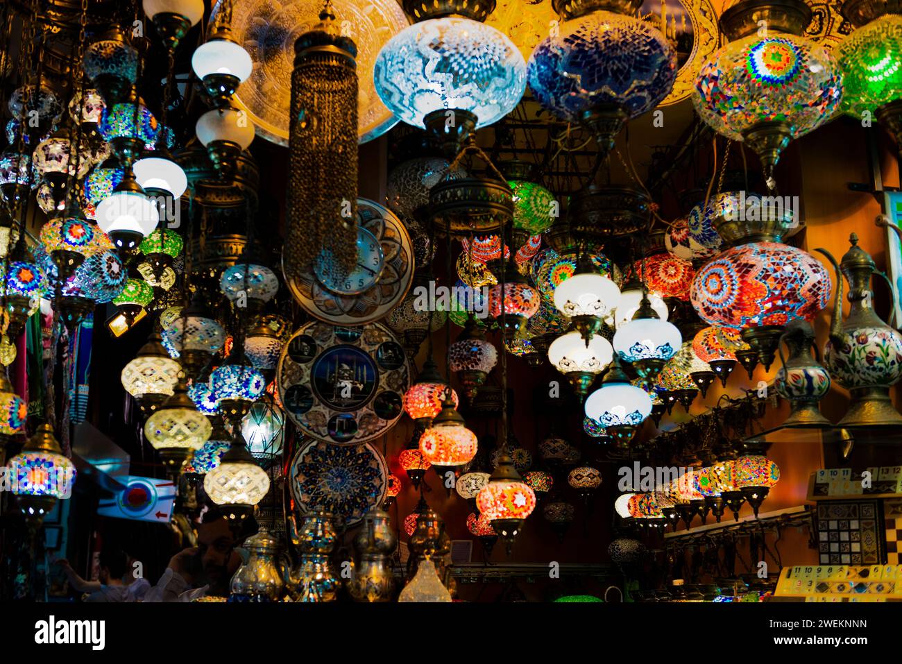 Inside the Grand Bazaar in Istanbul Stock Photo - Alamy