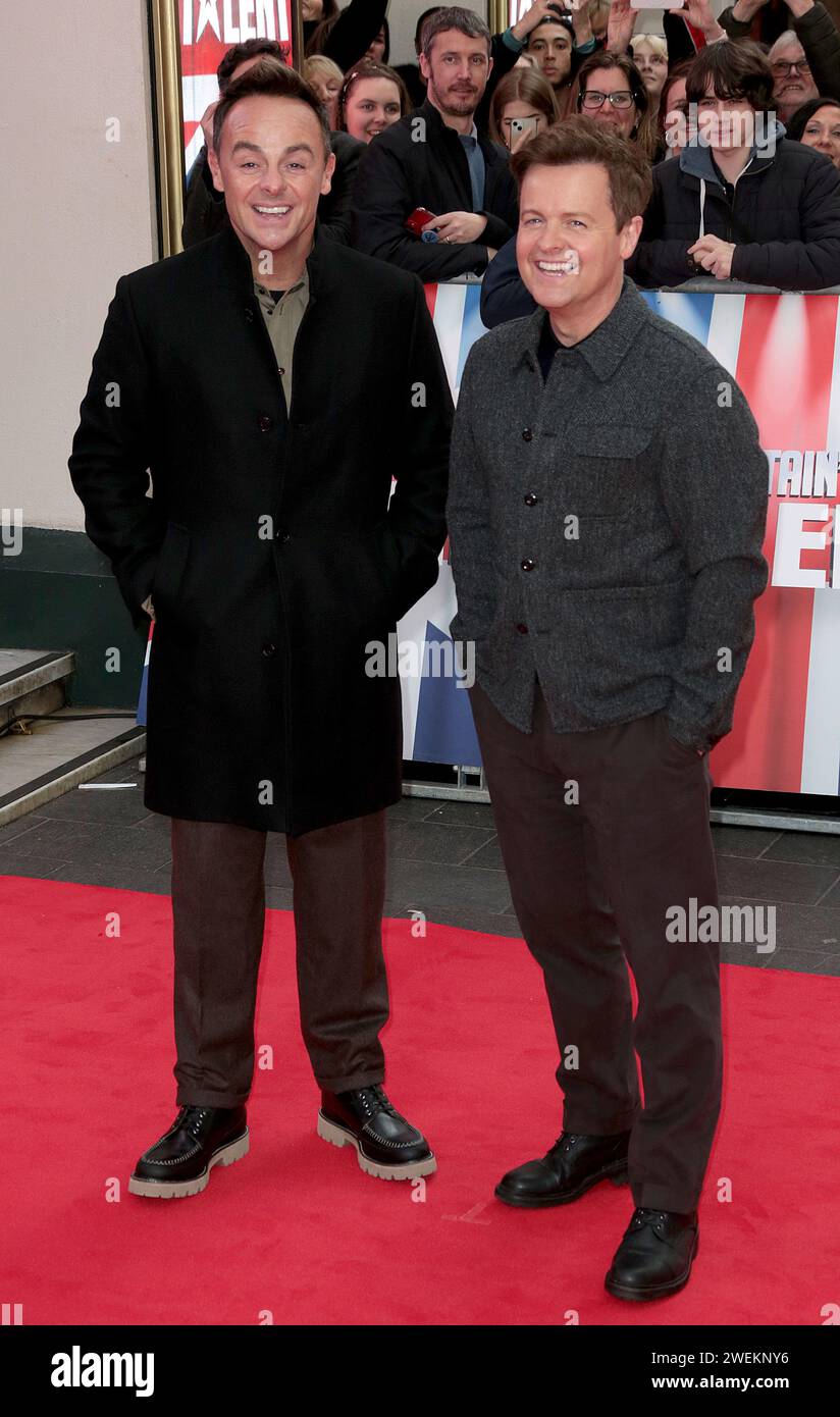 Jan 23, 2024 - London, England, UK - Ant McPartlin and Declan Donnelly ...