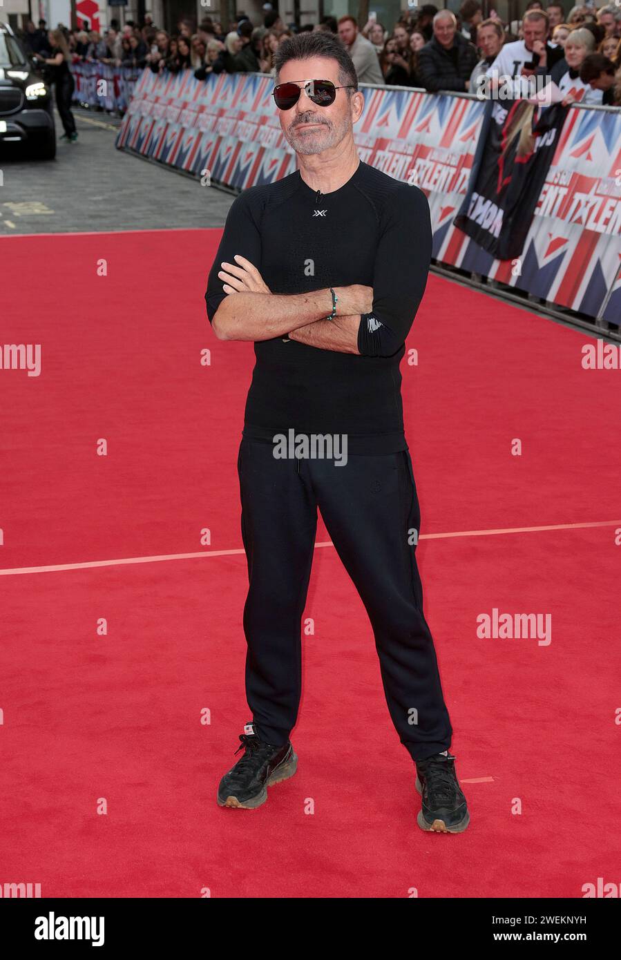 Jan 23, 2024 - London, England, UK - Simon Cowell attending Britain's ...