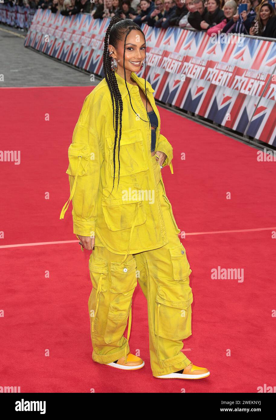 Jan 23, 2024 - London, England, UK - Alesha Dixon attending Britain's ...