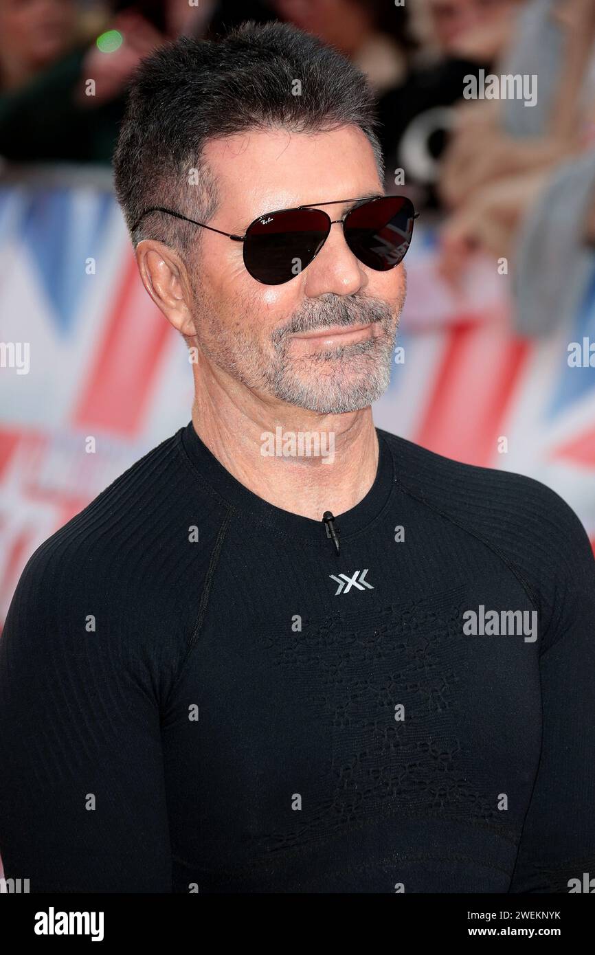 Jan 23, 2024 - London, England, UK - Simon Cowell attending Britain's ...