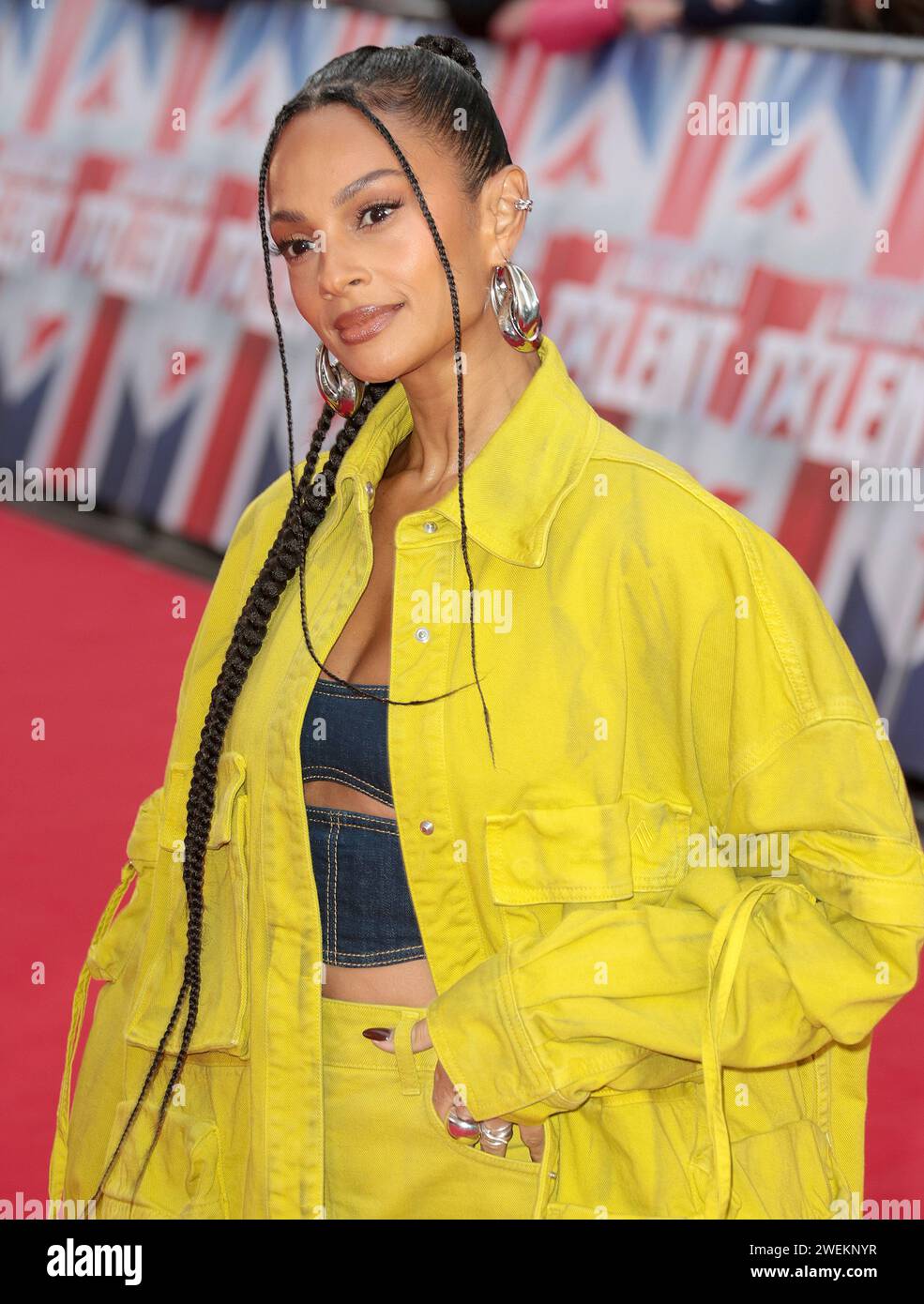 Jan 23, 2024 - London, England, UK - Alesha Dixon attending Britain's ...