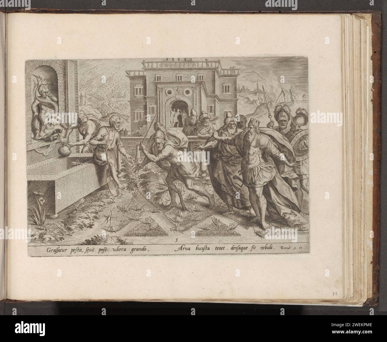 The seventh plague so there was hail hi-res stock photography and ...