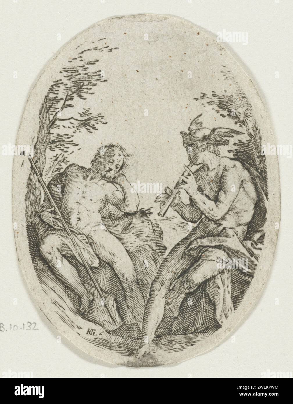 Mercury lulls argus into sleep by making music hi-res stock photography ...