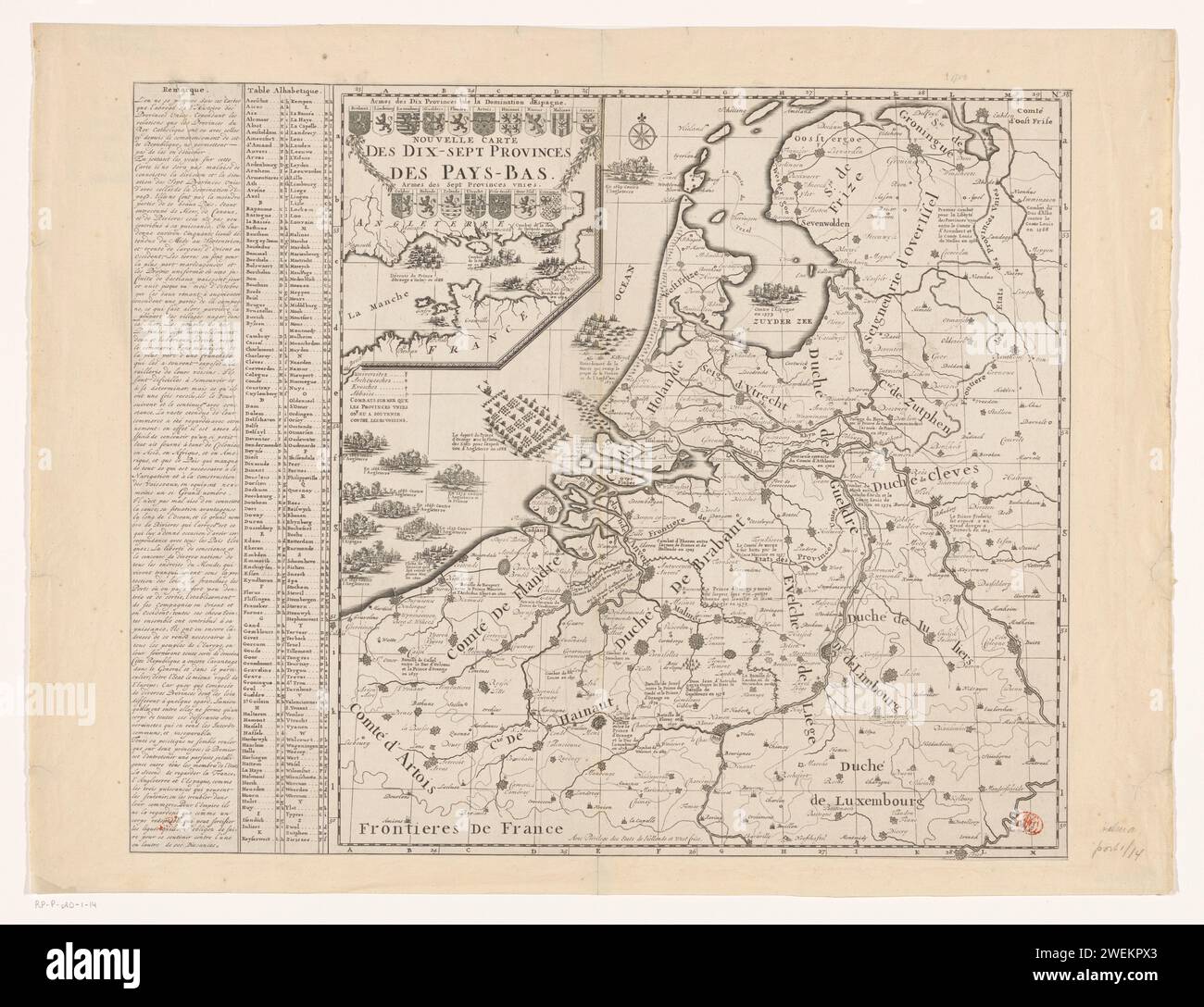 Map of the Seventeen Provinces, Anonymous, 1705 print Map of the ...
