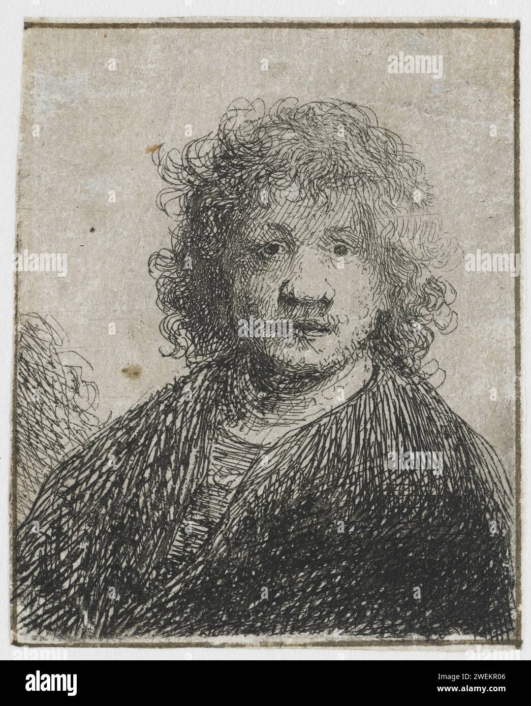 Self-Portrait with a Broad Nose, Rembrandt van Rijn, c. 1628 print ...