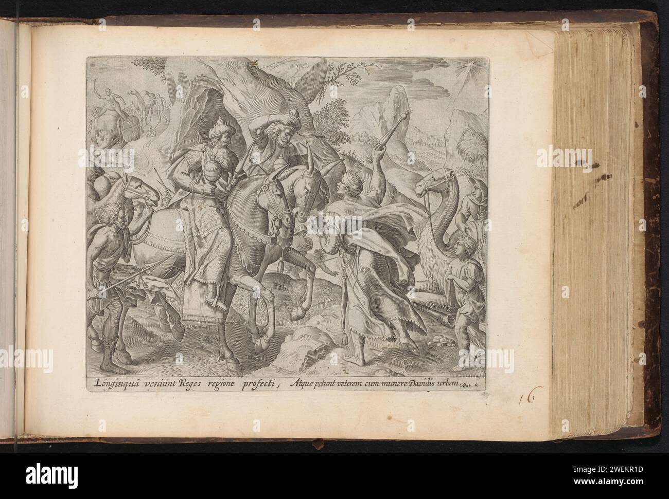 Meeting and the journey of the three Kings, Johann Sadeler (I), After ...