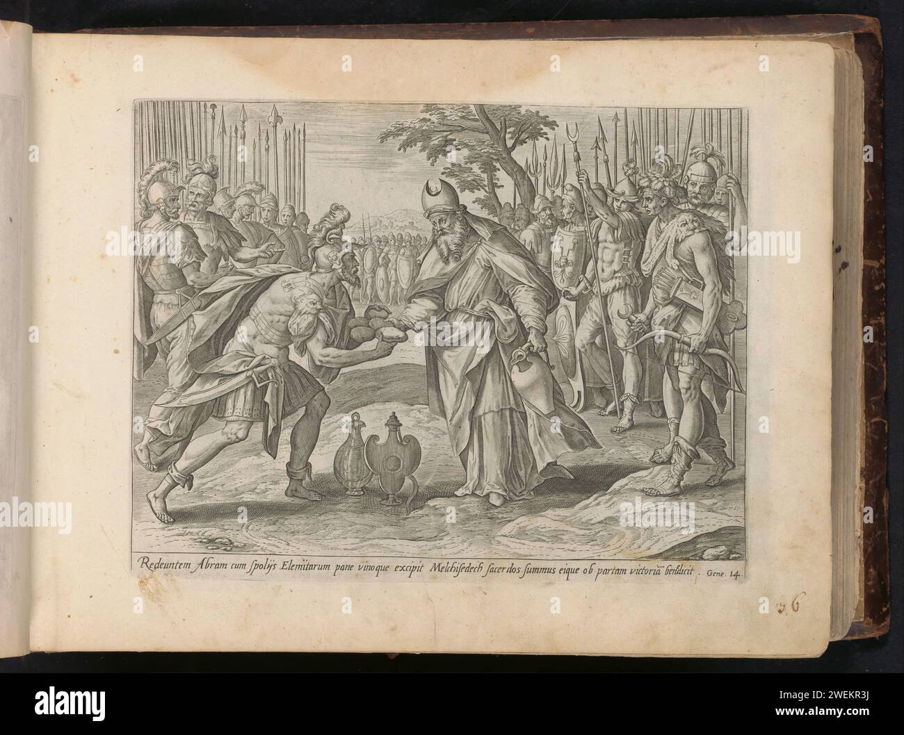 Abrahams encounter with Melchizedek, 1646 print Melchizedek, the high ...