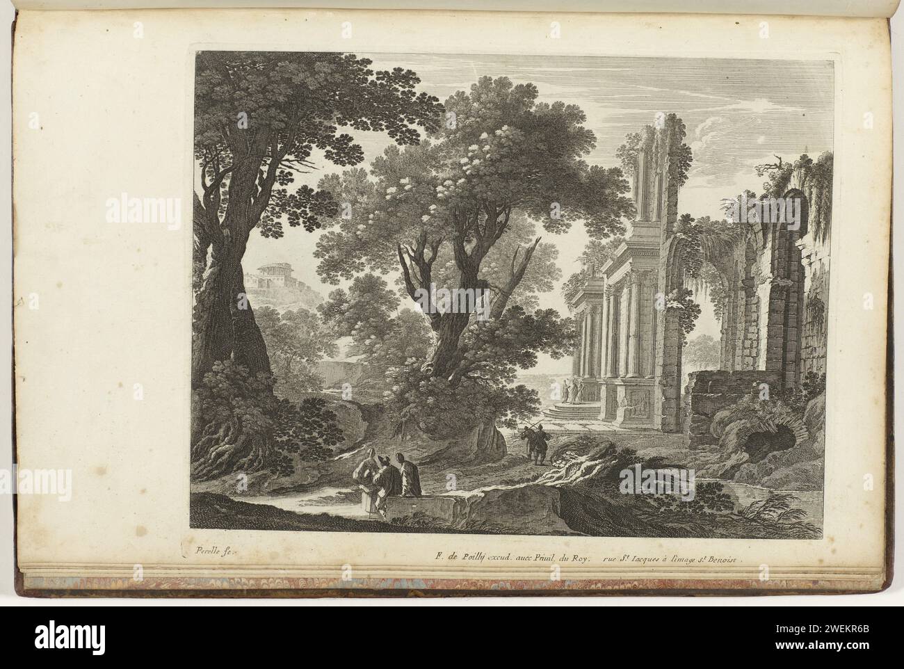 Landscape, Nicolas Perelle, c. 1680 - c. 1695 print Landscape. Design ...