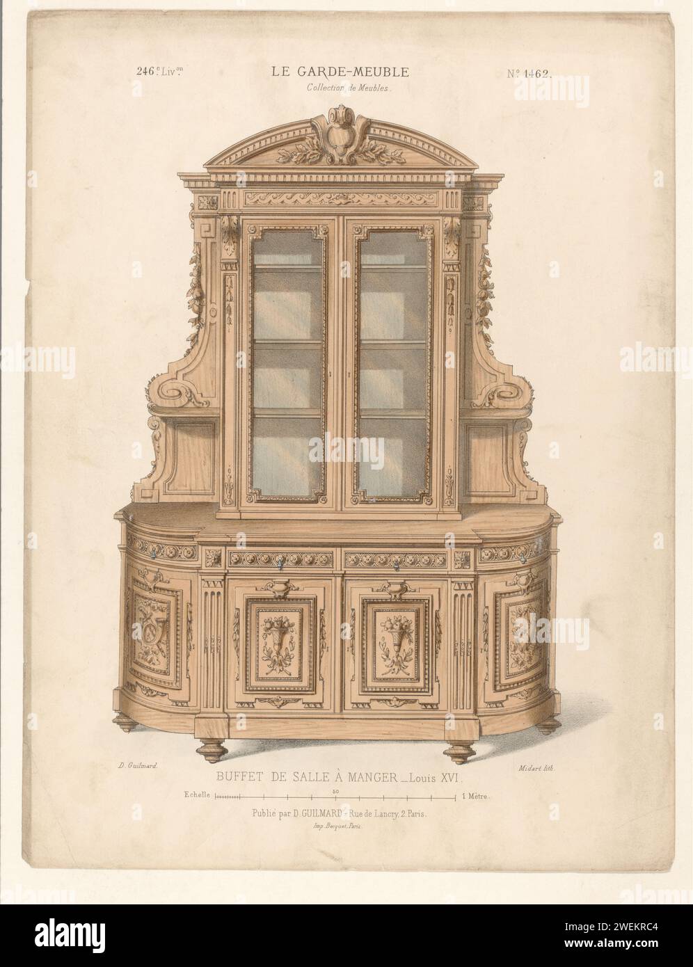 Buffet cupboard, Midart, 1839 - 1885 print A buffet cupboard in the ...
