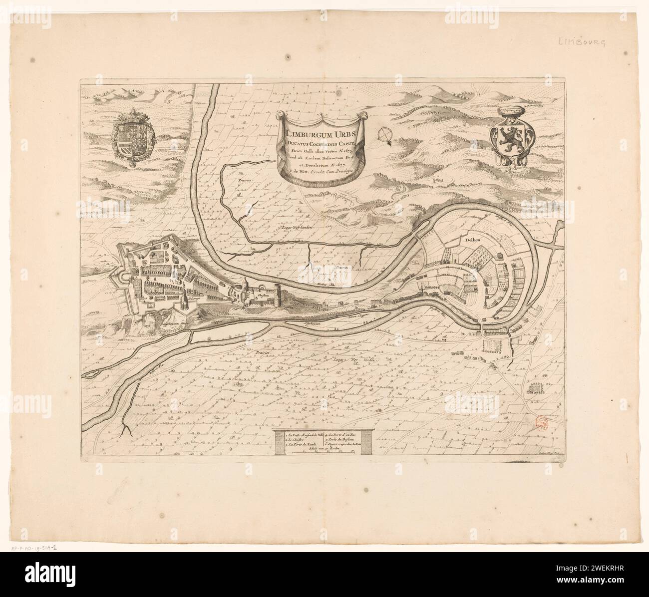 Map of Limburg, Joachim Ottens, c. 1700 - c. 1710 print Map of Limburg ...