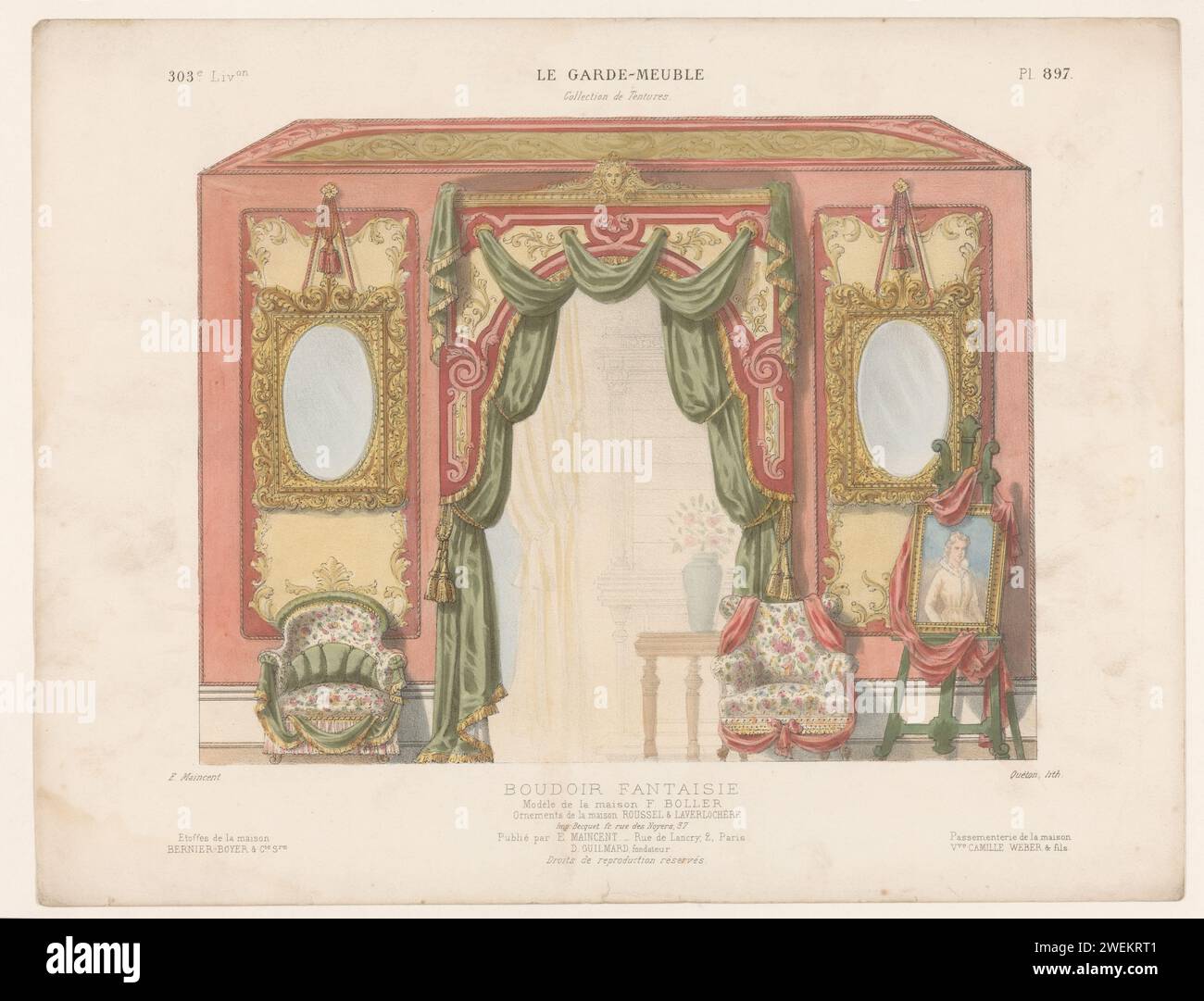 Boudoir of 19th century home hi-res stock photography and images - Alamy