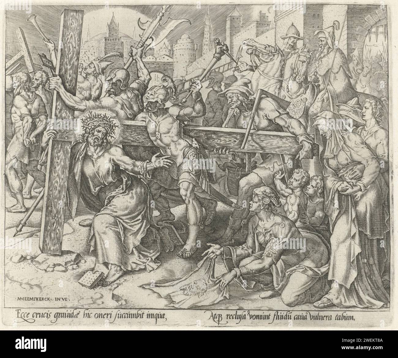 Crossing and meeting Veronica, Harmen Jansz Muller, After Maarten van ...